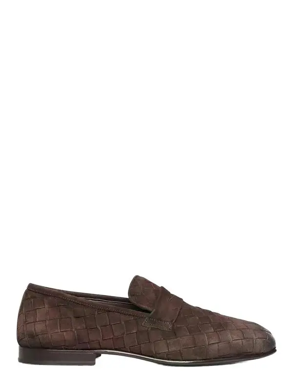 John Galliano Suede Loafers - Brown