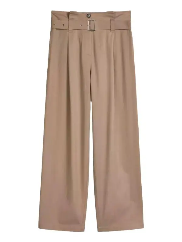 Marc O'polo Belted Woven Trousers - Neutrals