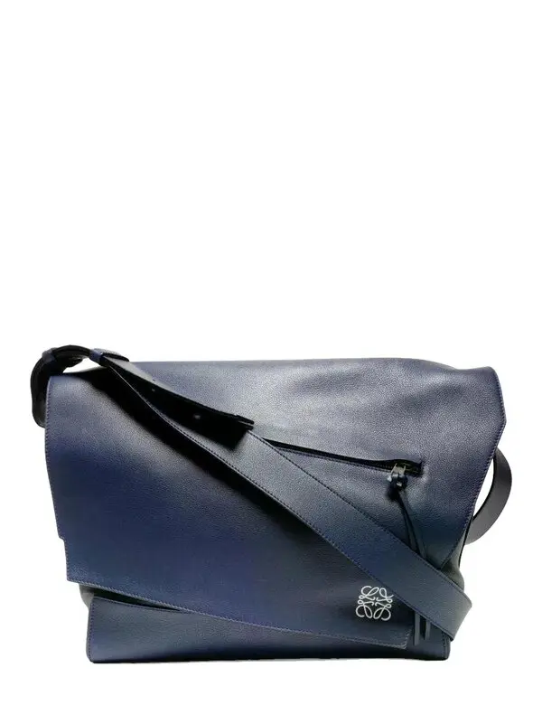 Loewe Anton Leather Shoulder Bag - Blue