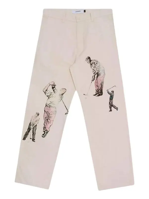 STUDENTS GOLF Francis Work Trousers - White