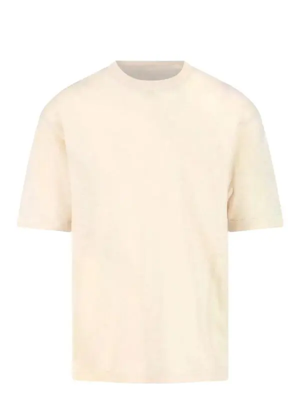 WHITE SAND Crew-neck T-shirt - Neutrals
