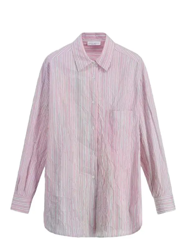 ROBERTO COLLINA Striped Shirt - Pink