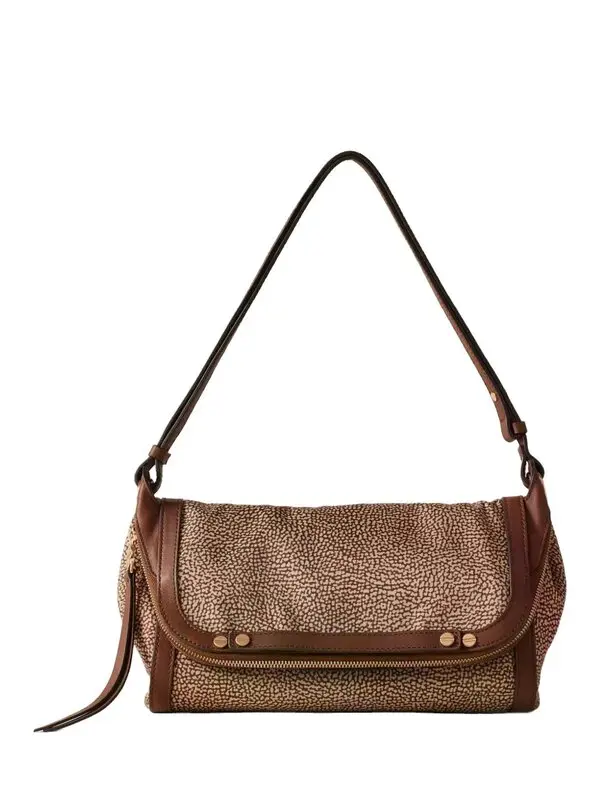 Borbonese Patterned Shoulder Bag - Neutrals