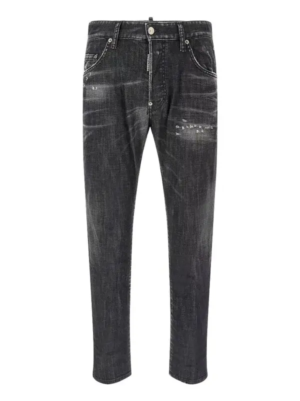 Dsquared2 Distressed Cropped Jeans - Grey