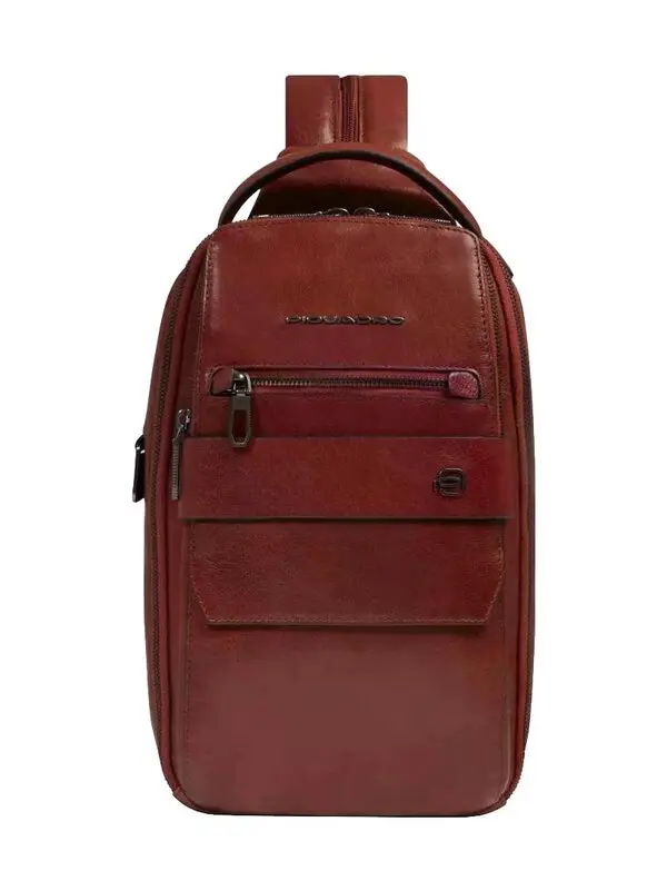 PIQUADRO Convertible Zip-pocket Backpack - Red