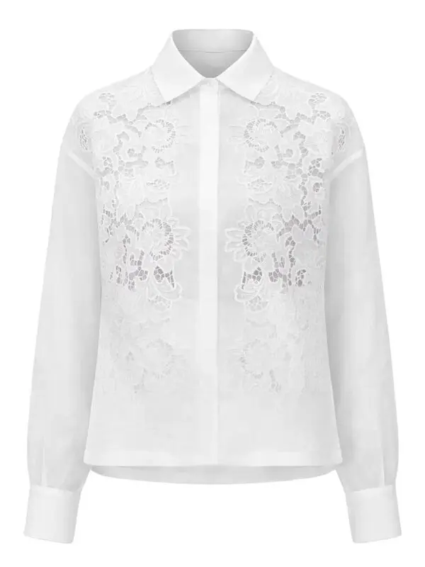 Max Mara Broderie-anglaise Shirt - White