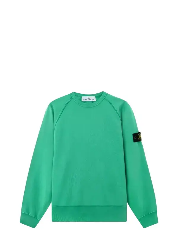 Stone Island Logo-patch Sweatshirt - Green
