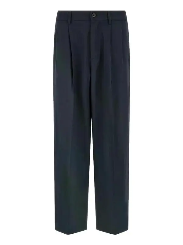 DEPARTMENT 5 Double Pleated Straight Trousers - Blue