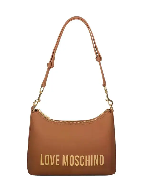 Moschino Logo Lettering Shoulder Bag - Neutrals