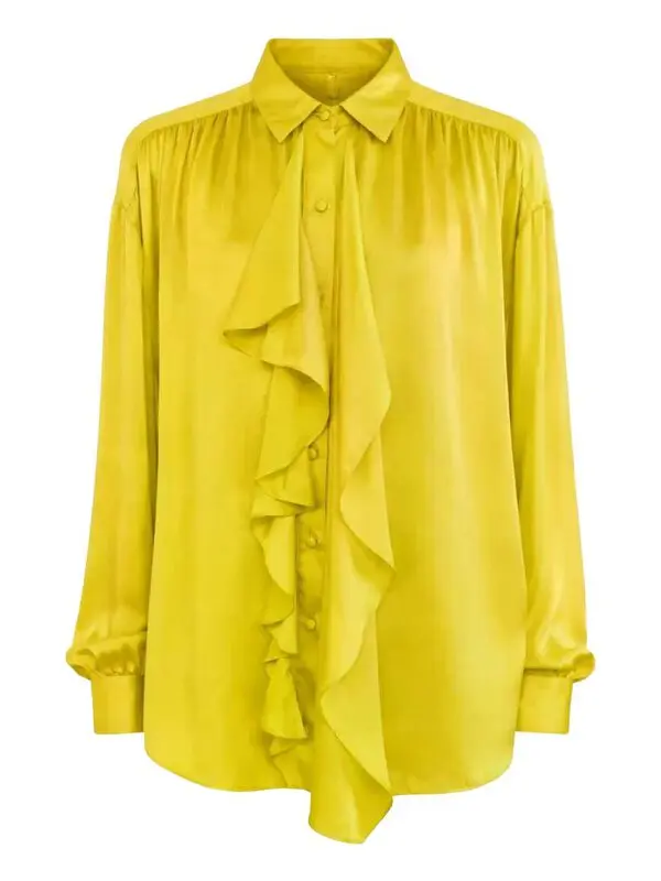 Ulla Johnson Gesture Ruffled Shirt - Yellow