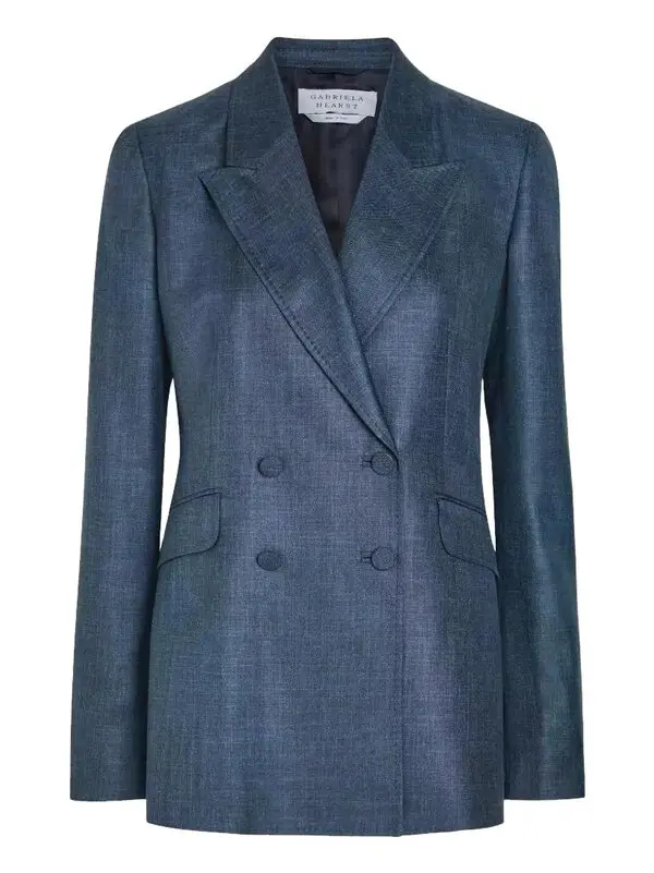 Gabriela Hearst Double-breasted Blazer - Blue