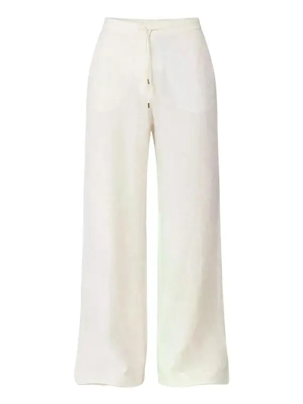 Max Mara Drawstring-fastening Trousers - White