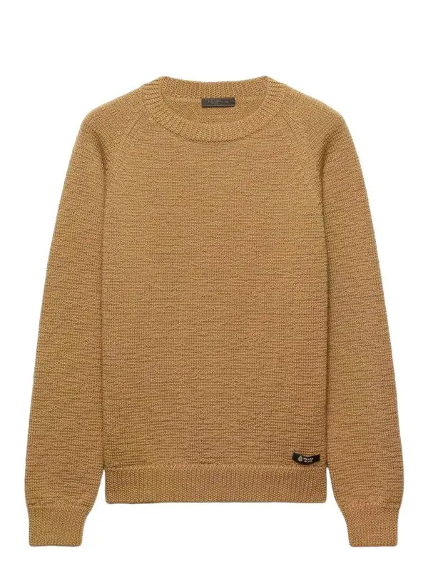 Prada Wool Crew-neck Sweater - Brown
