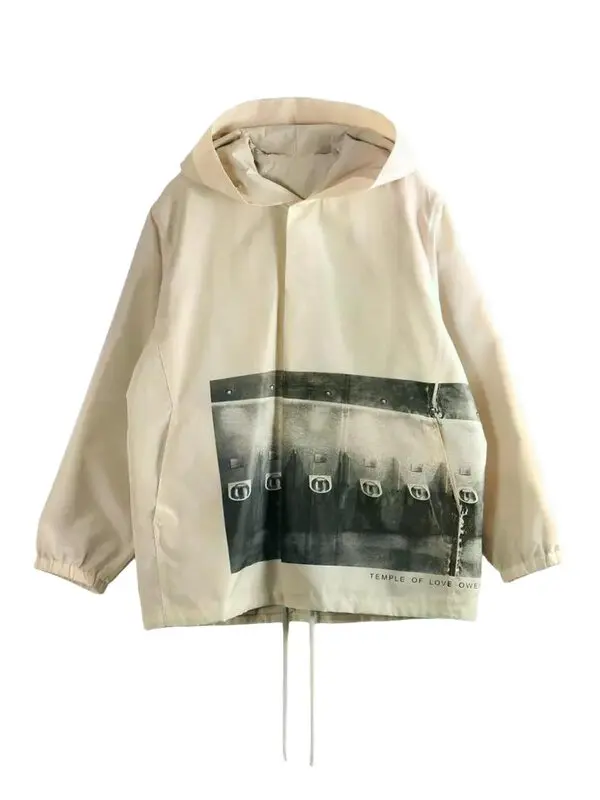 Rick Owens Temple Tour Hooded Jacket - Neutrals