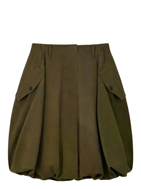 Loewe Button-pockets Mini Skirt - Green