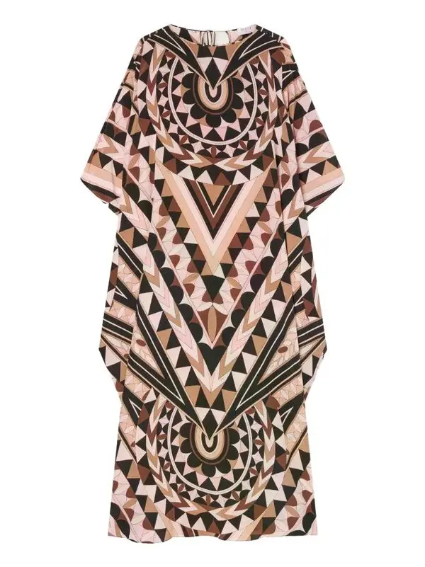 Emilio Pucci Manuba-print Caftan - Black