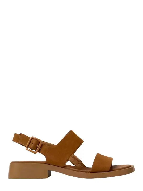 Camper Dana Strap Buckle Sandals - Brown