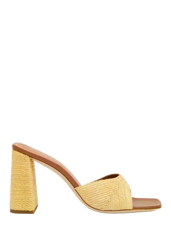 Staud Raffia Sandals - Neutrals