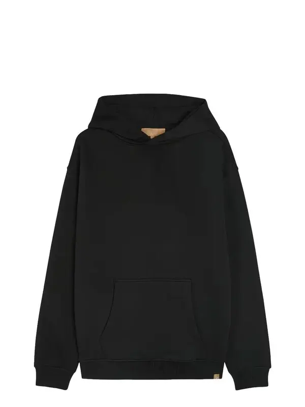 LIVTHELABEL Embroidered-logo Hoodie - Black