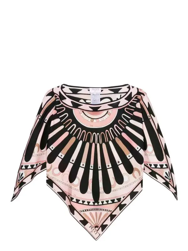 Emilio Pucci Printed Twill Blouse - Pink