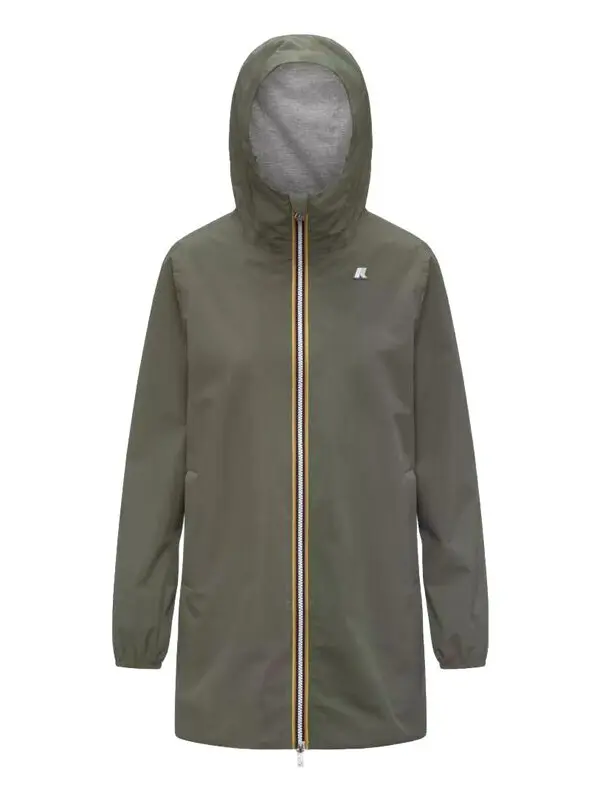 K-WAY Sophie Zip-up Coat - Green