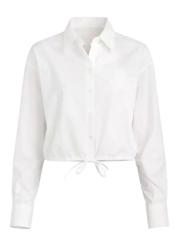 SOSUE Drawstring Blouse - White