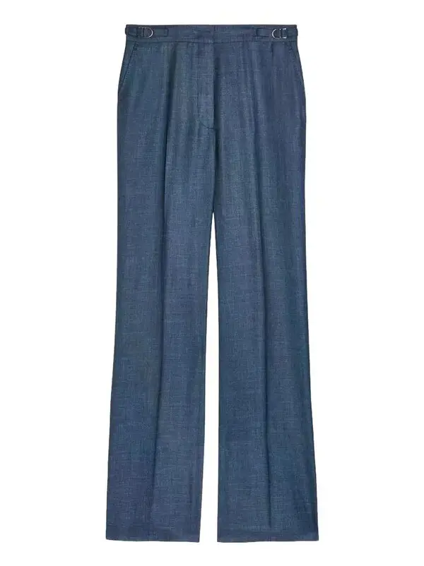 Gabriela Hearst Buckle-detail Trousers - Blue