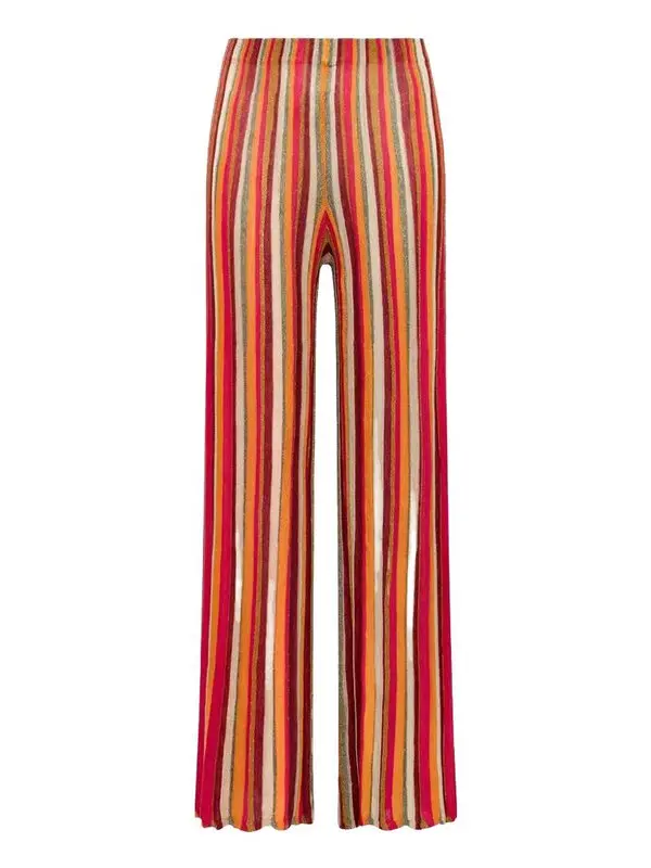 Malìparmi Striped Trousers - Red
