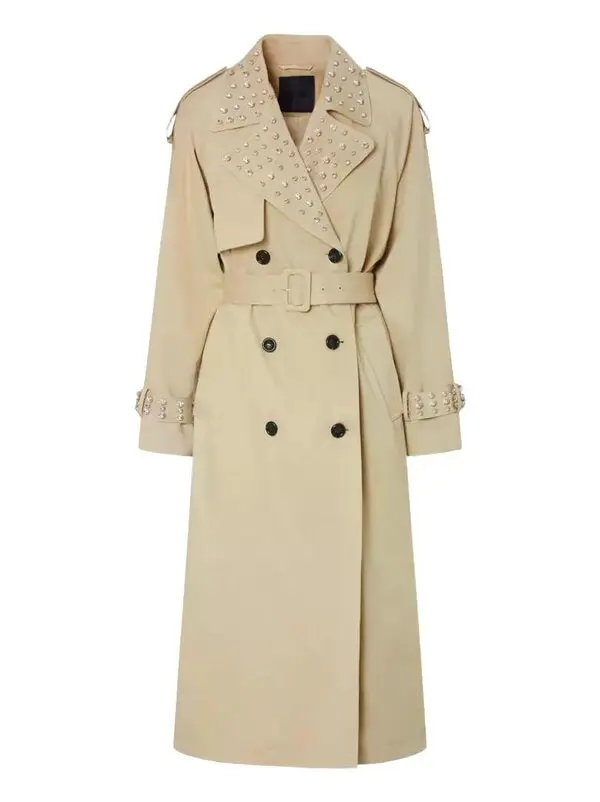 Liu Jo Studded Belted Coat - Neutrals