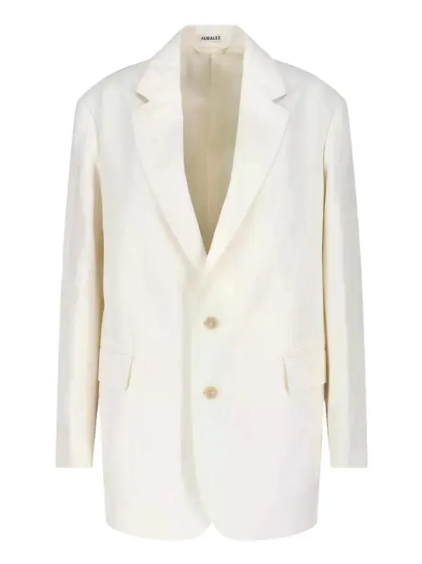 Auralee Buttoned Blazer - Neutrals
