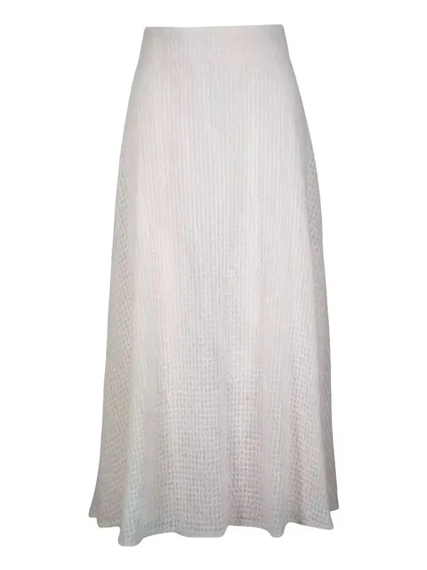 Akris Midi A-line Skirt - White