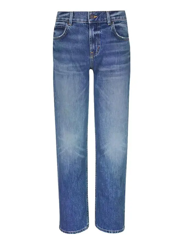 NILI LOTAN Straight Leg Jeans - Blue
