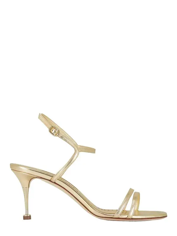 Manolo Blahnik Buckle-strap Sandals - Gold