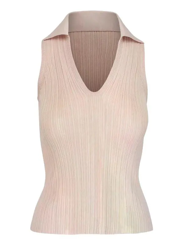 Agnona Sleeveless Knit Top - Pink