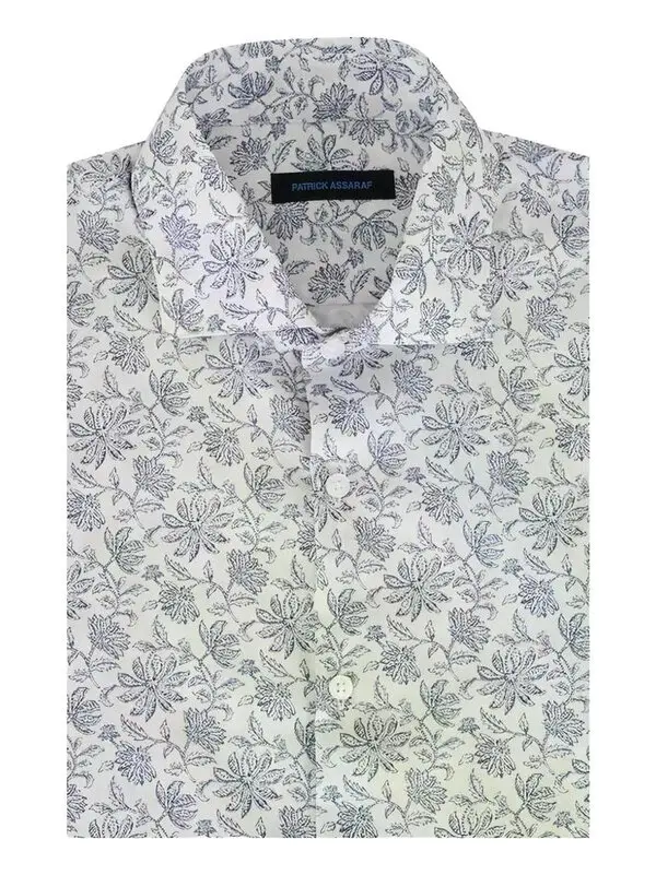 PATRICK ASSARAF Botanical-print Shirt - White