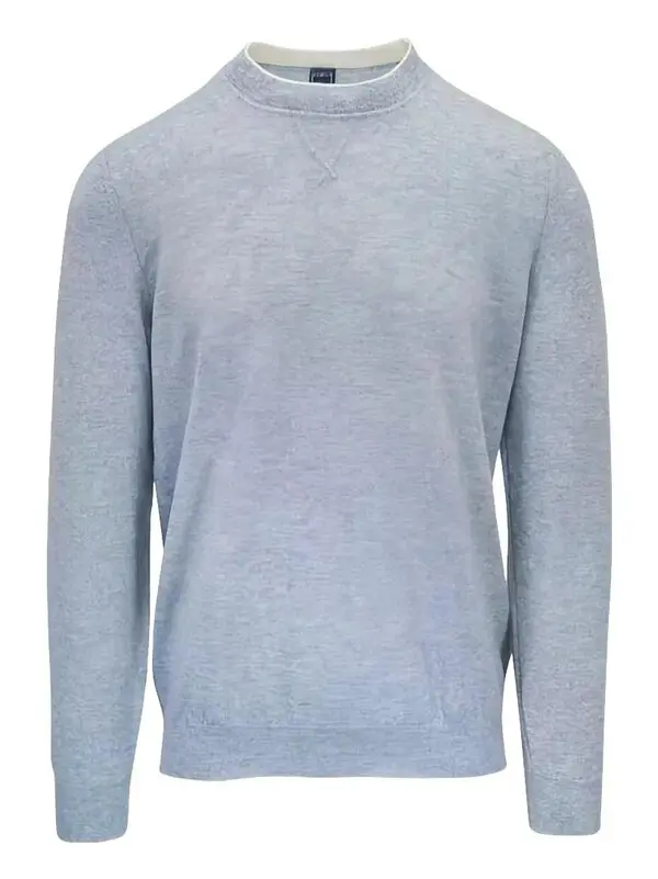 Fedeli Crew-neck Sweater - Blue