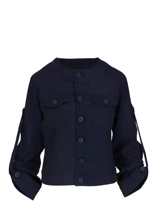 L'Agence Crew-neck Jacket - Blue