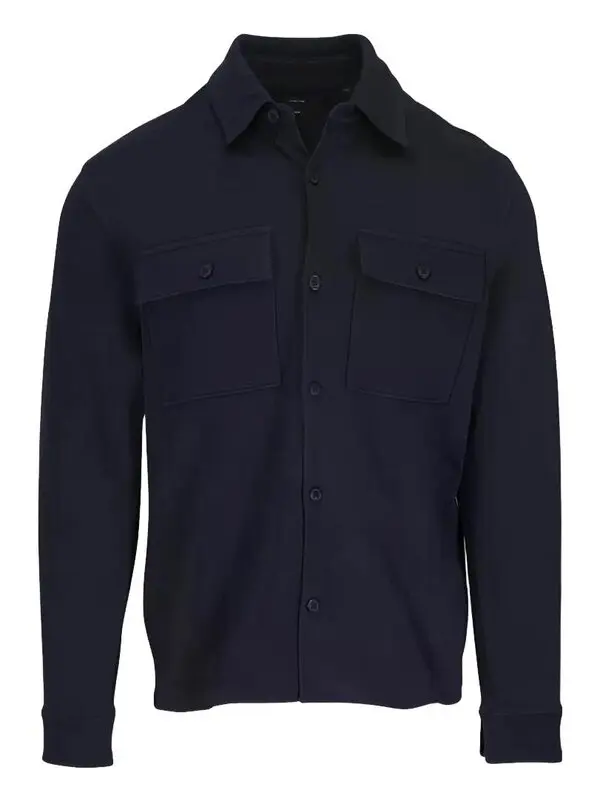 Vince Buttoned Overshirt - Blue
