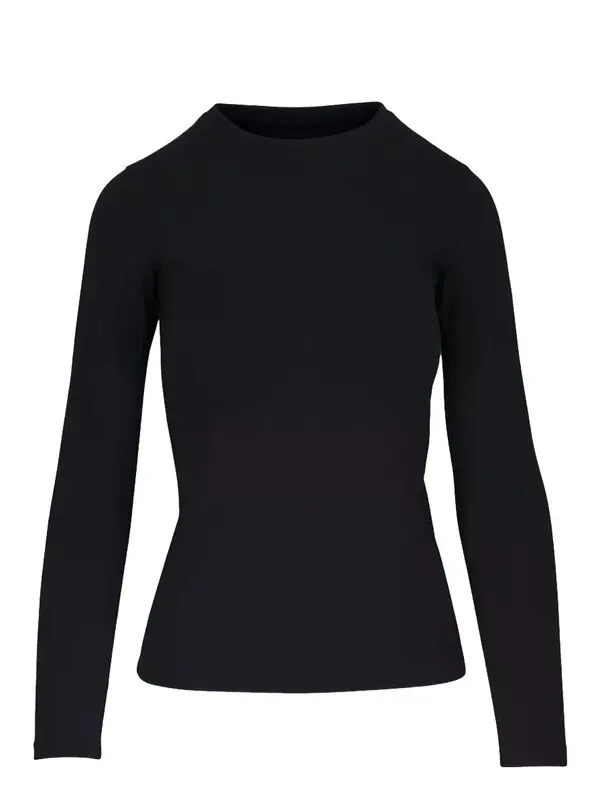 L'Agence Long-sleeve Knit Top - Black