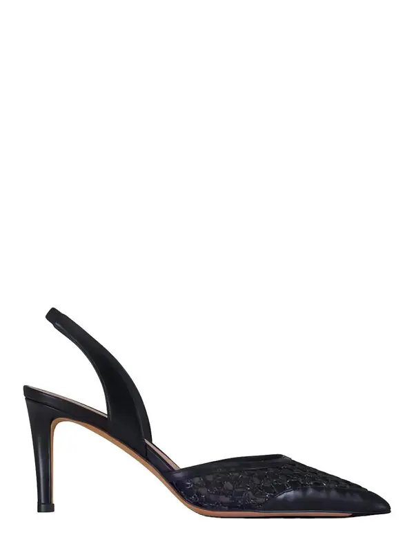 Kiton Court Slingback Pumps - Black