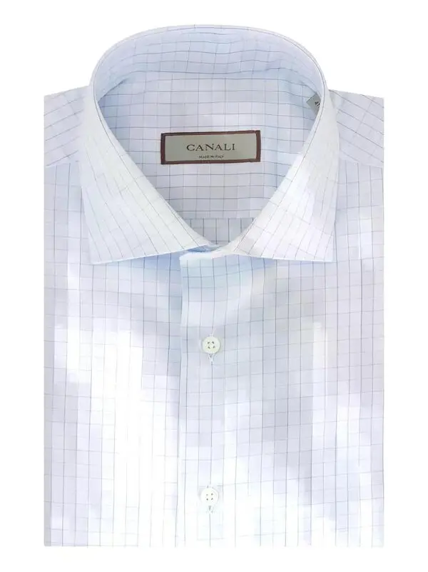 Canali Check Shirt - Blue