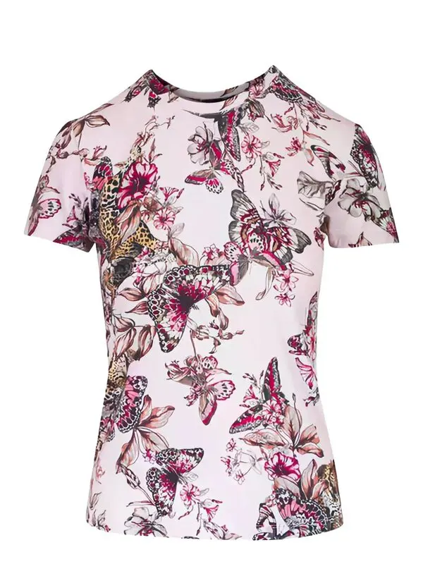 L'Agence Ressi Floral-print T-shirt - Pink