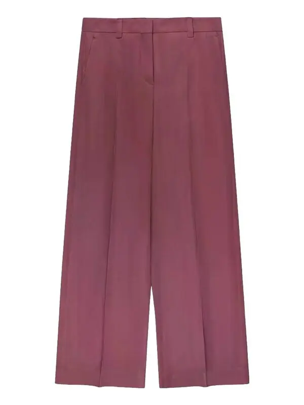 SLOWEAR Satin Regular-fit Trousers - Purple