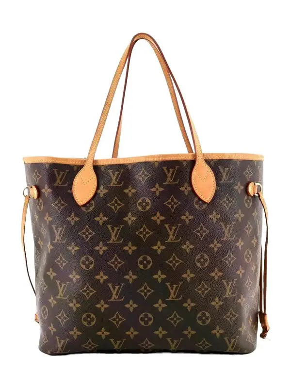 LOUIS VUITTON Neverfull Mm Monogram Canvas Tote Bag - Brown