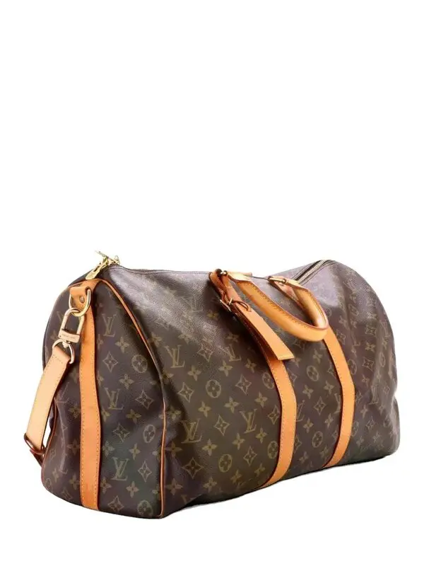 LOUIS VUITTON Keepall Bandouliere Monogram Canvas 45 Travel Bag - Brown