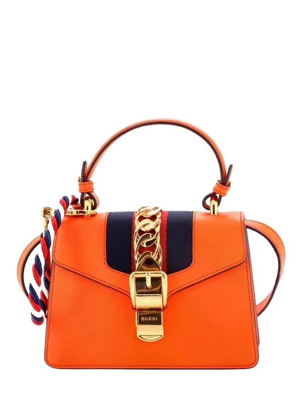 Gucci Sylvie Mini Satchel - Orange