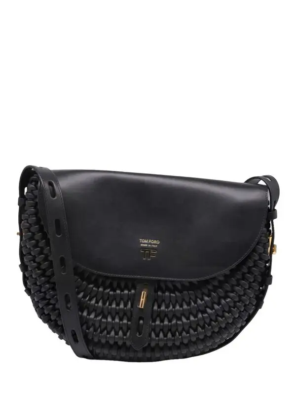 TOM FORD Twist Crossbody Bag - Black