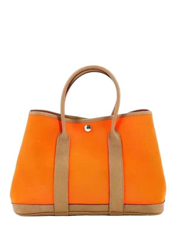 Hermès Garden Party Toile And Leather 30 Tote Bag - Brown