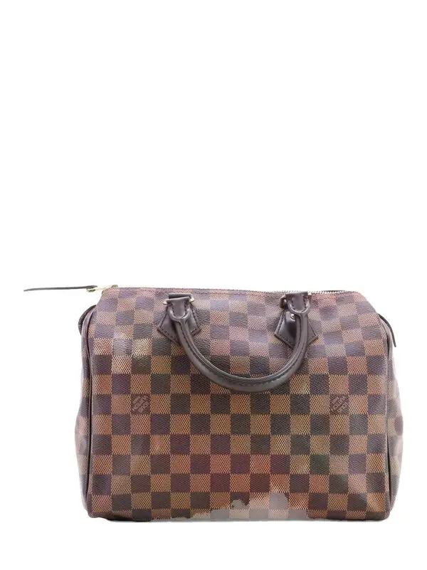 LOUIS VUITTON Speedy Handbag Damier 25 Satchel - Brown