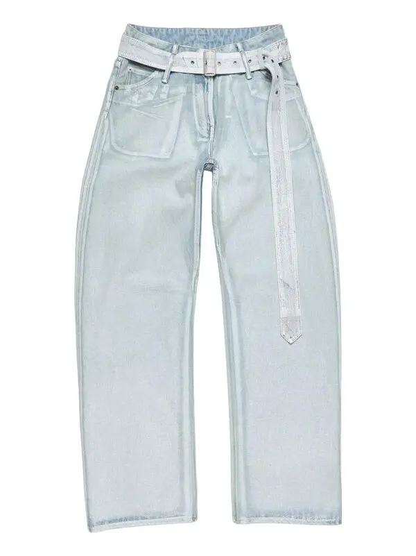 Acne Studios Denim Jeans With Belt - Blue